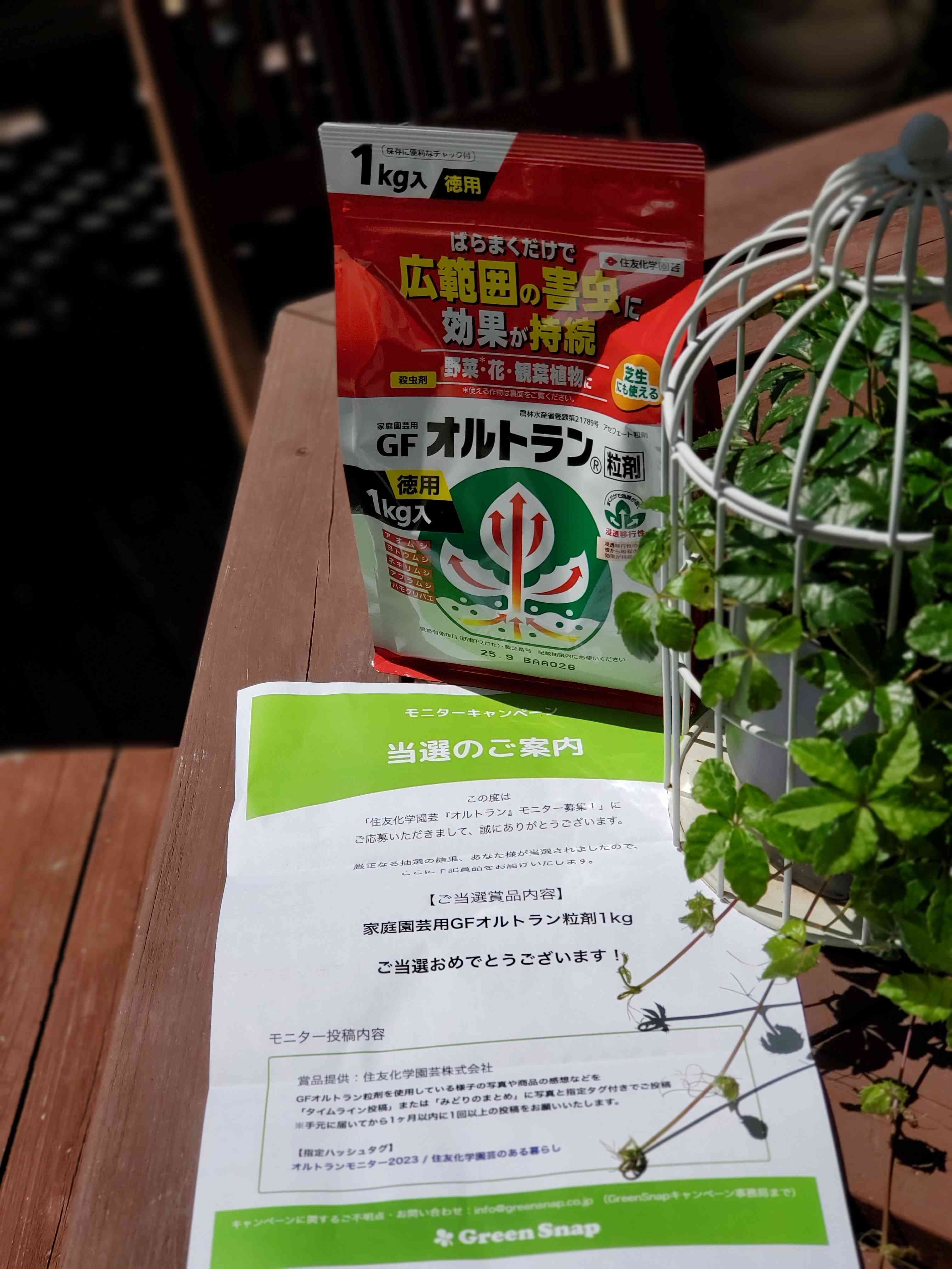 モニター当選♡家庭園芸用GFオルトラン粒剤1㌔｜🍀GreenSnap（グリーンスナップ）